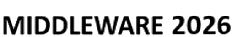 SPONSORSHIP OPPORTUNITIES FOR MIDDLEWARE 2026